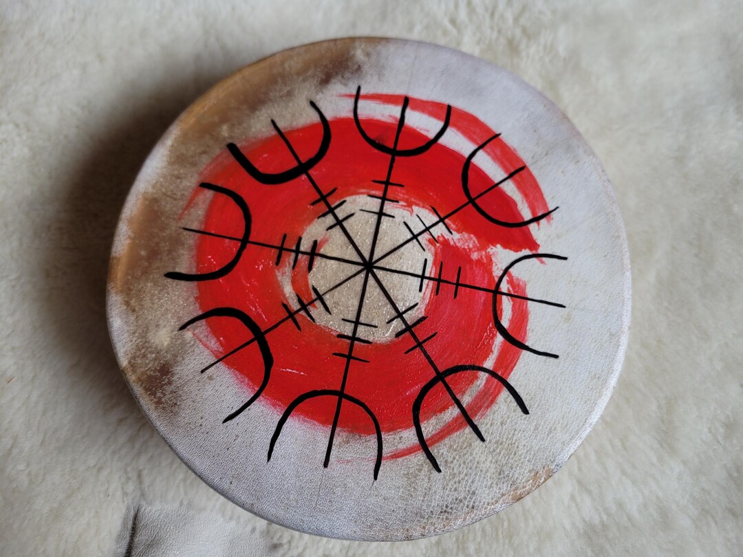 Handcrafted Shamanic Hand Drum - 10 Inch - Etsy