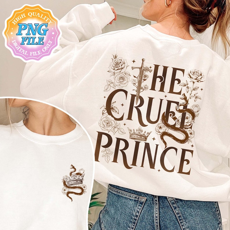 The Cruel Prince PNG Digital Download, Jude and Cardan PNG Design, the ...