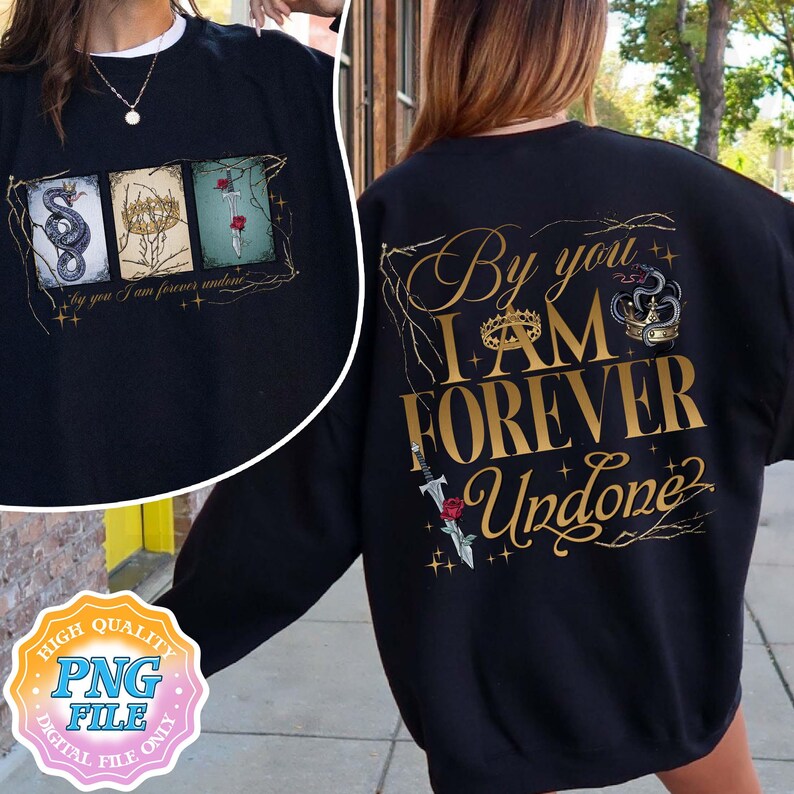 By You I Am Forever Undone PNG Digital Download, the Cruel Prince ...