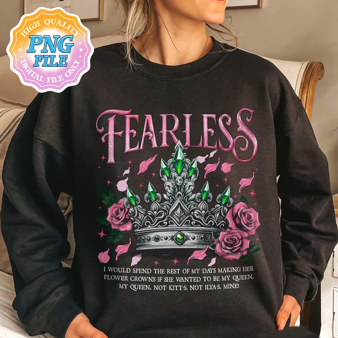 Fearless PNG Digital Download, Powerless Inspired, Kingdom of ILYA ...