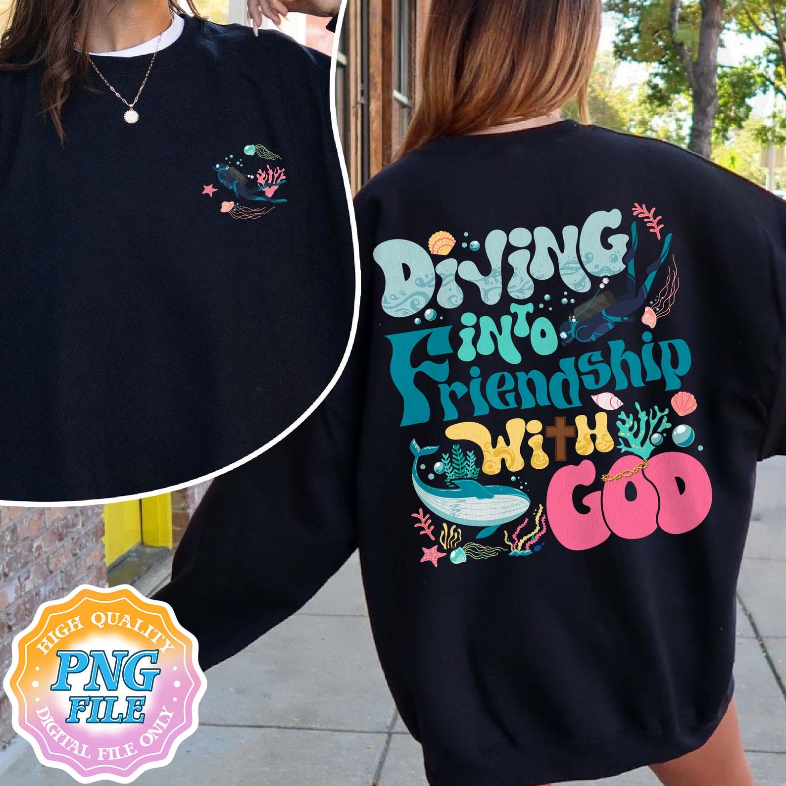 Diving Into Friendship With God PNG Designs, VBS Png, Scuba Diving ...