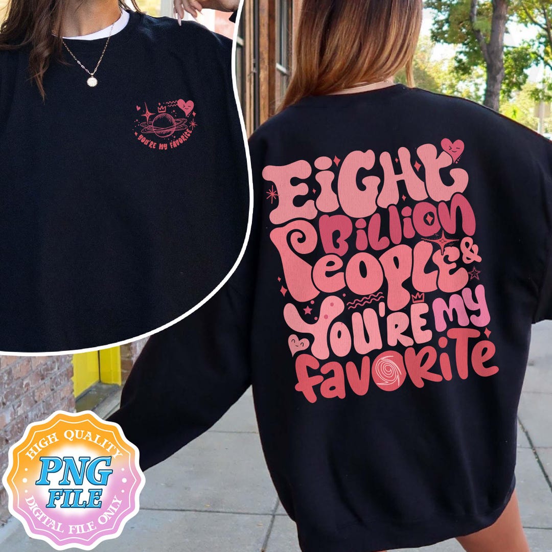 Eight Billion People Digital Download, Bestfriend Matching PNG Clipart ...