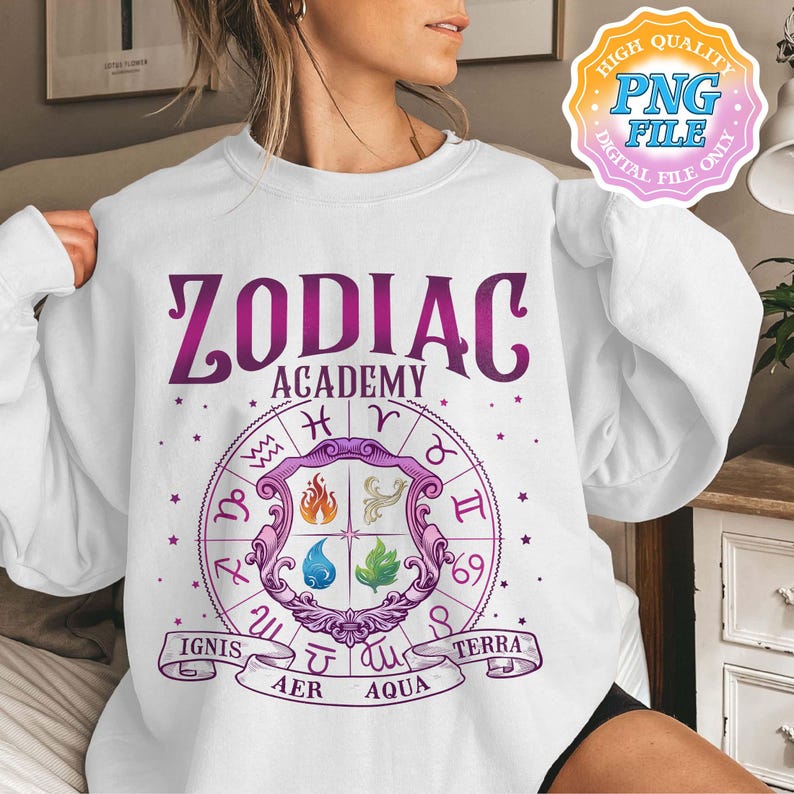 Zodiac Academy PNG Digital Download, Perfect Gift for Fans, Celestial ...