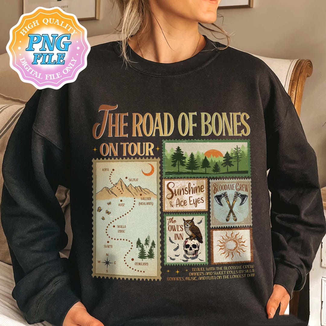 The Road of Bones PNG File, Bloodaxe Crew Merch, the Ashen Series Png ...