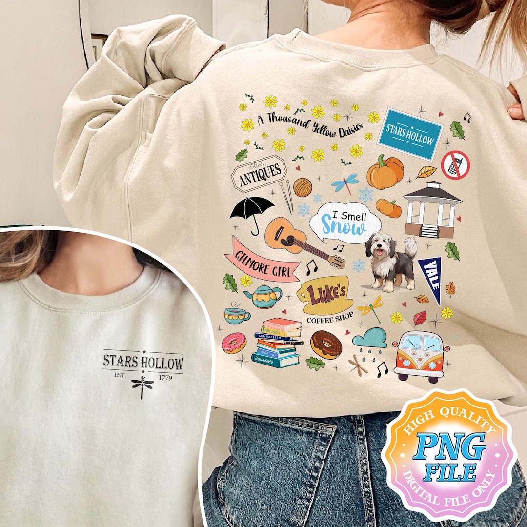Stars Hallow Digital Download PNG, Lukes Diner PNG, Retro Stars Hollow ...