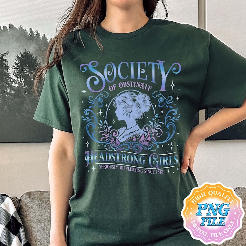 Society of Obstinate Headstrong Girls PNG Digital Download, Strong Girl ...