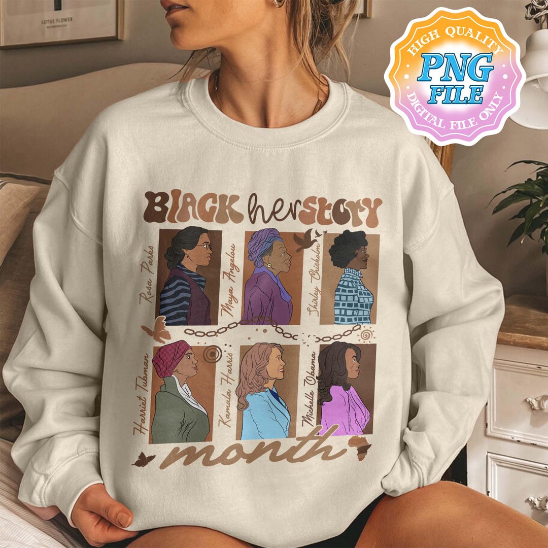 Black Herstory PNG Digital Download, Black History PNG Digital Download ...