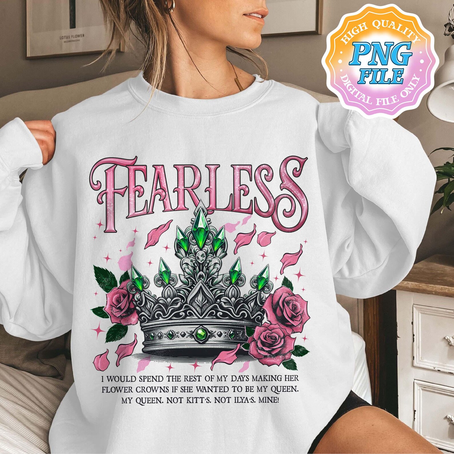 Fearless PNG Digital Download, Powerless Inspired, Kingdom of ILYA ...