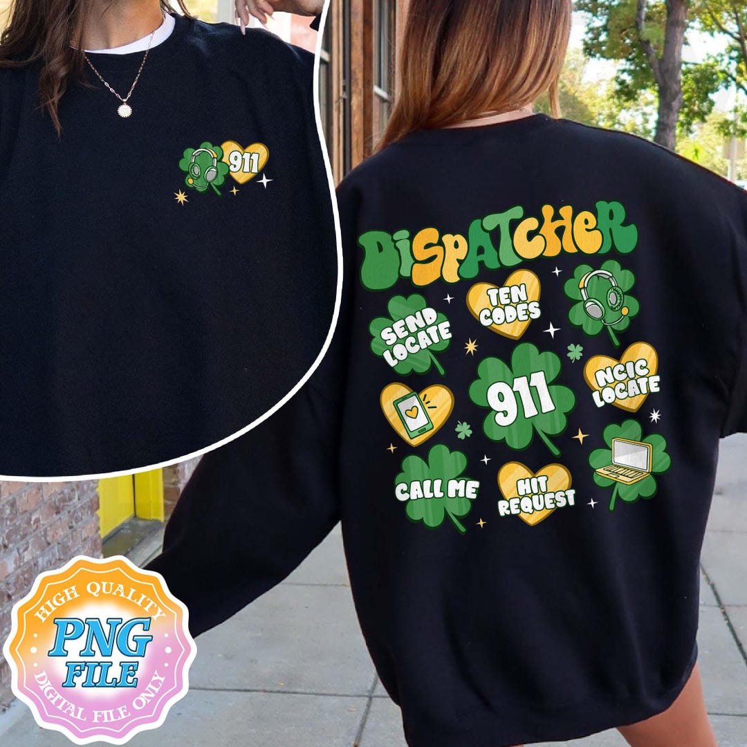Custom Dispatcher St Patricks Day PNG Digital Download, Lucky ...