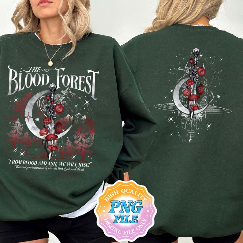 The Blood Forest PNG Digital Download, From Blood and Ash, Poppy Castle ...