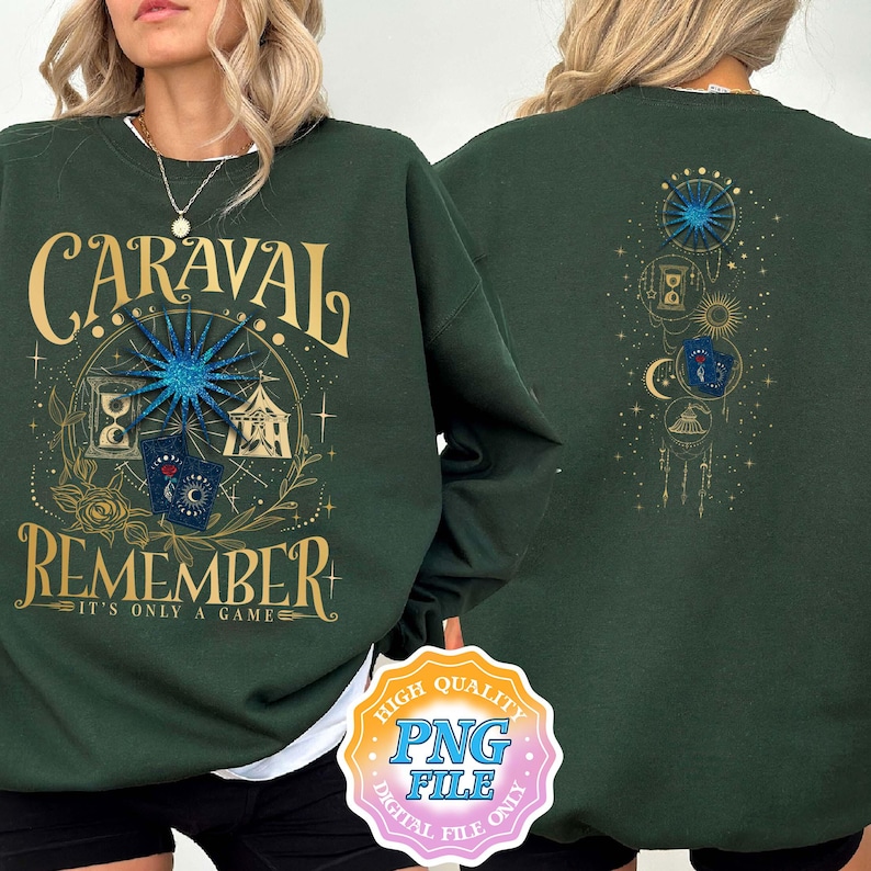 Caraval PNG Digital Download, Remember It's Only A Game PNG Design ...