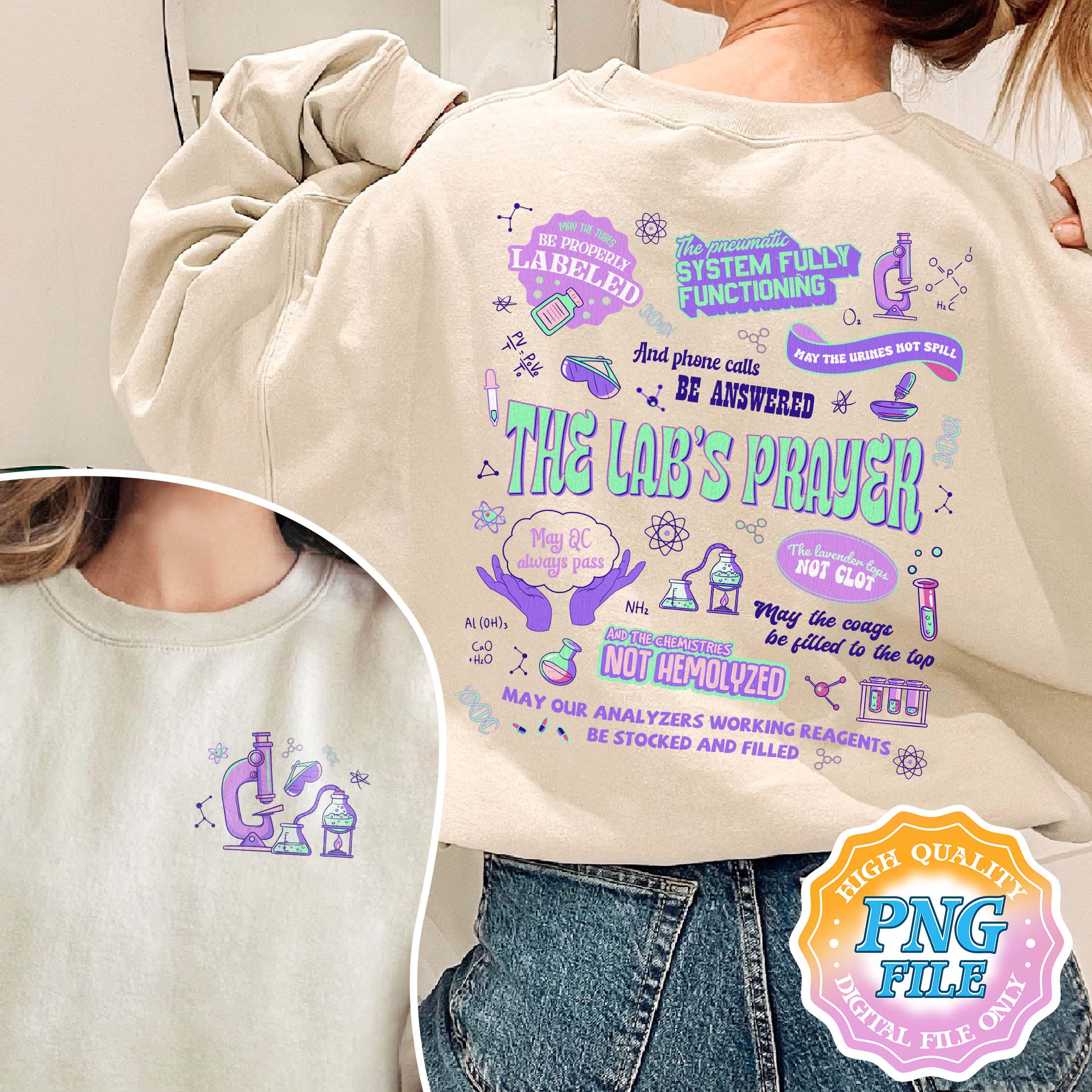 The Lab's Prayer PNG Digital Download, Medical Lab Science, Laboratory ...