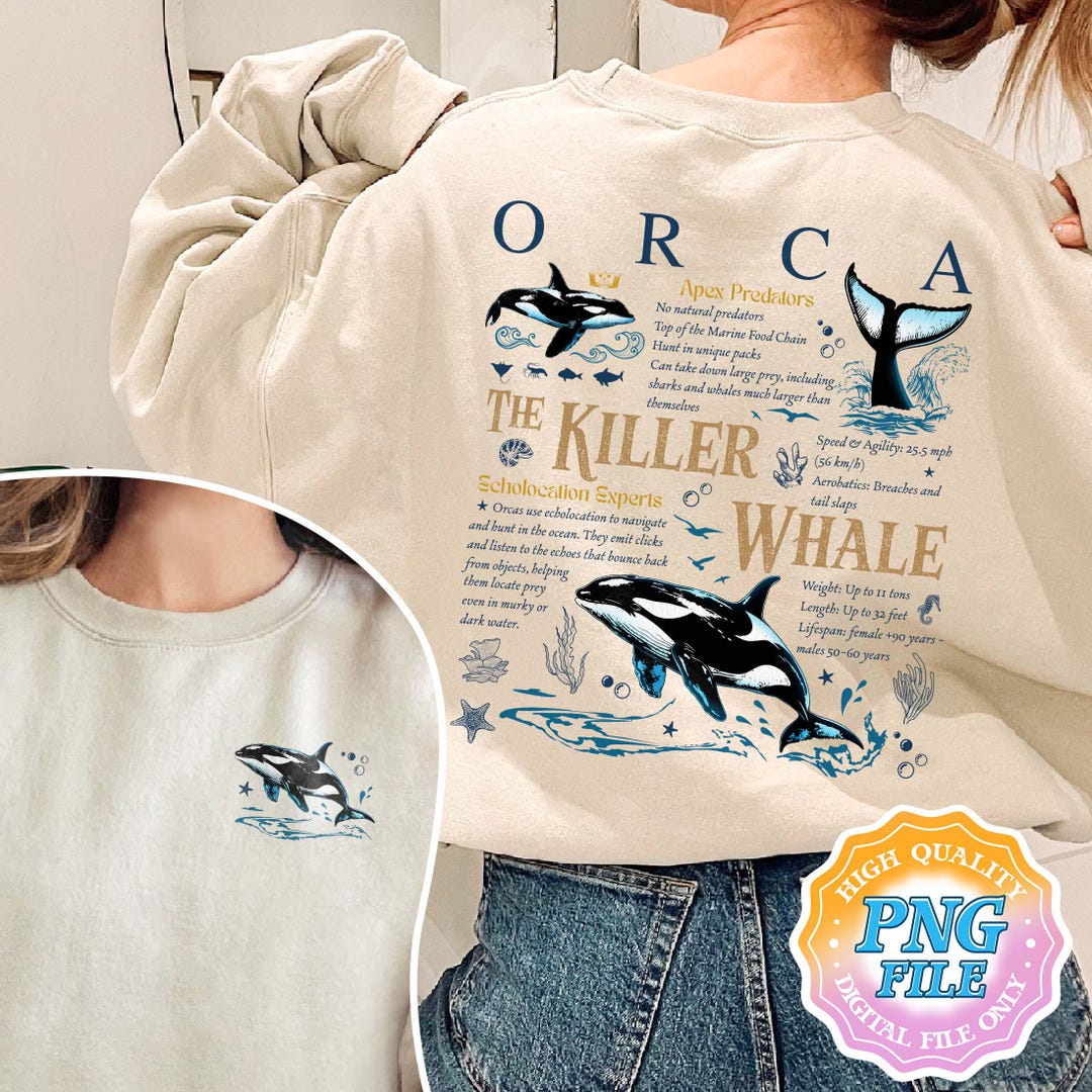 Orca Whale PNG Digital Download, Just a Girl Who Loves Orcas Sublimation Design Designs, Killer ...