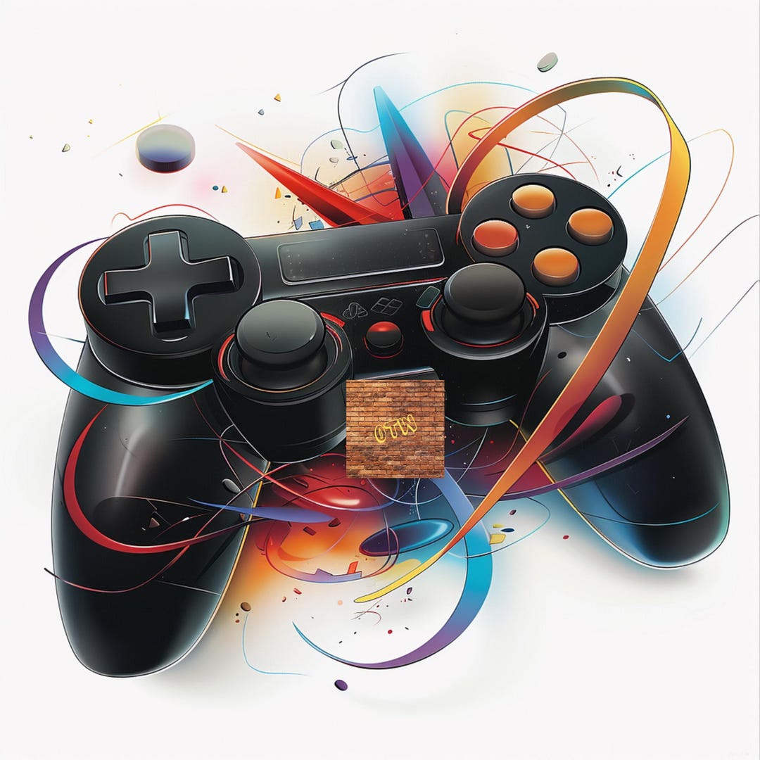 Gaming Controller Digital Downloads AI Art Prints Set of 2 - Etsy