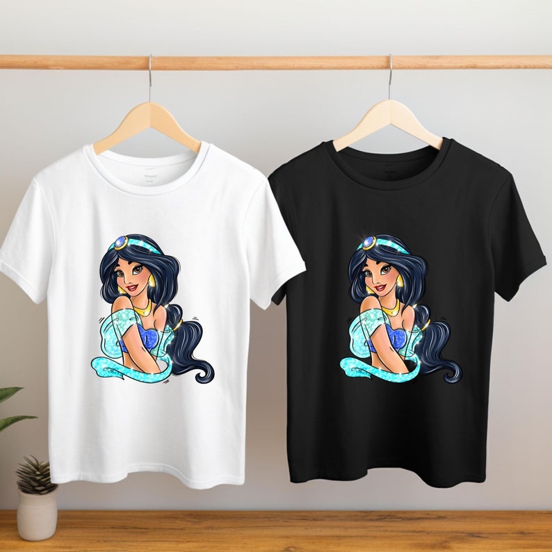 Aladdin Jasmine Disney Princess Characters Tshirt, Tee, Jasmine Disney ...