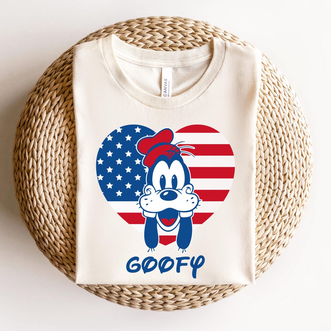 Goofy USA Tshirt, Disney Character, Goofy Tshirt, Goofy Tee, Disneyland ...