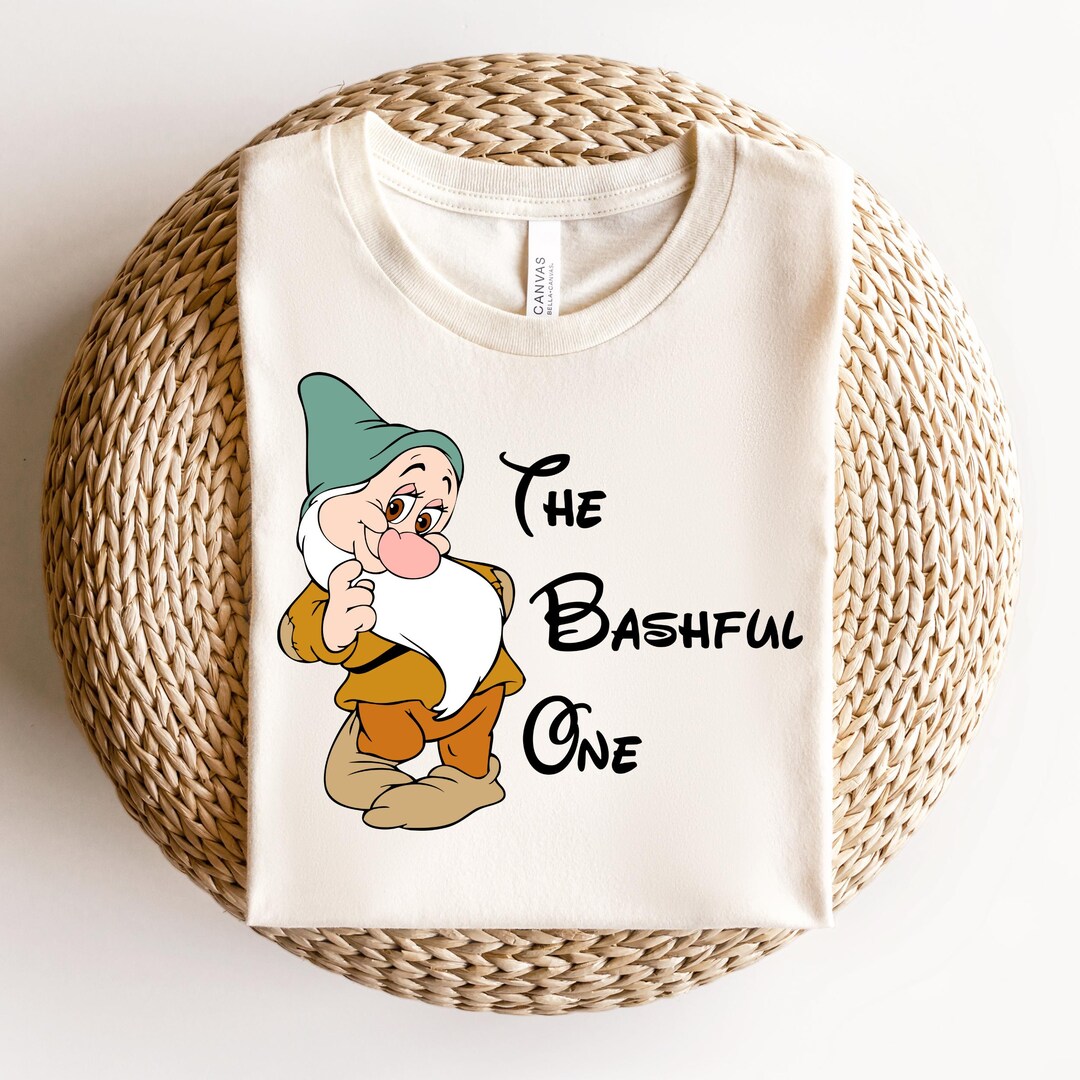 Bashful One Snowwhite And The 7 Dwarf Shirt Disney Bashful Character Bashful Tshirt Bashful