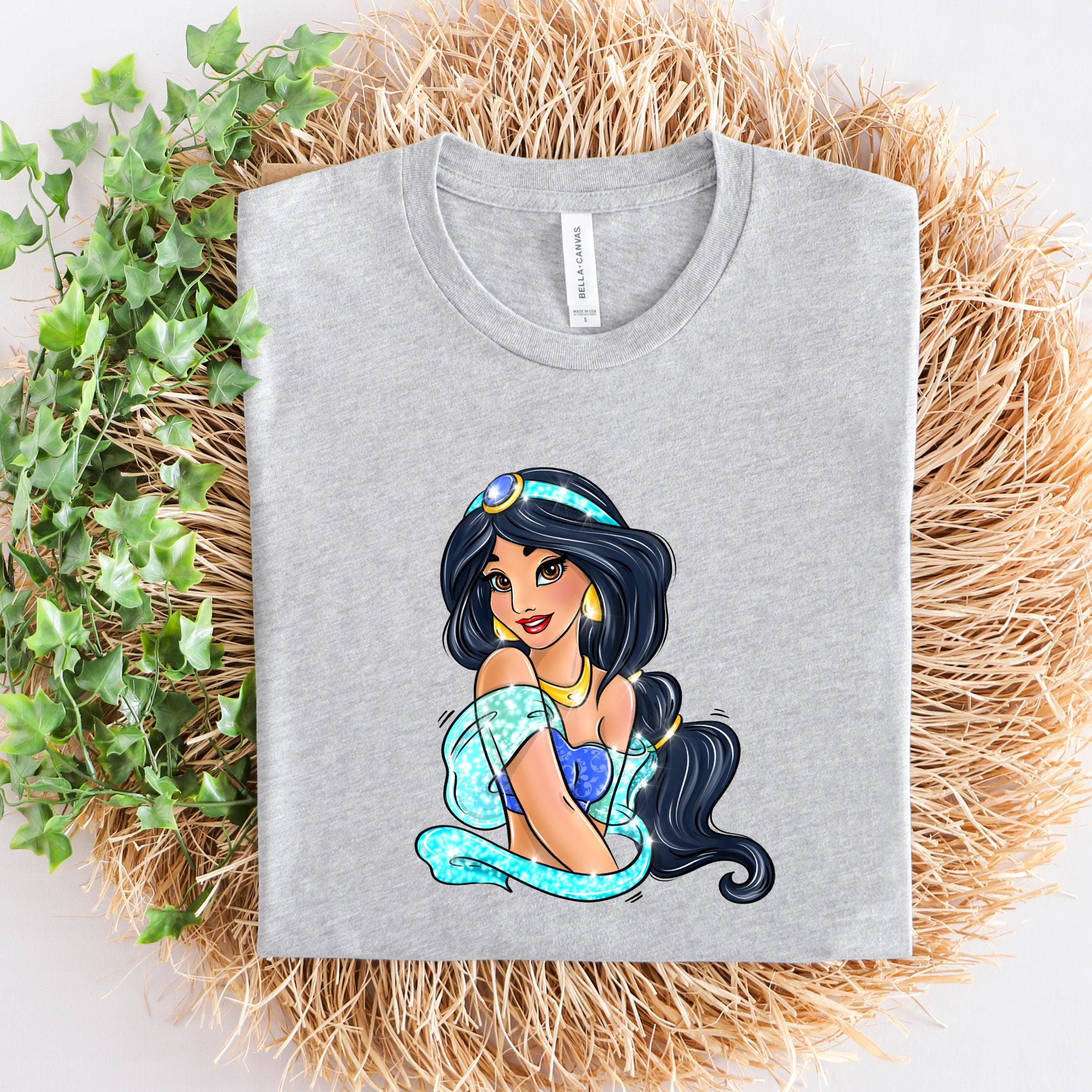 Aladdin Jasmine Disney Princess Characters Tshirt, Tee, Jasmine Disney ...