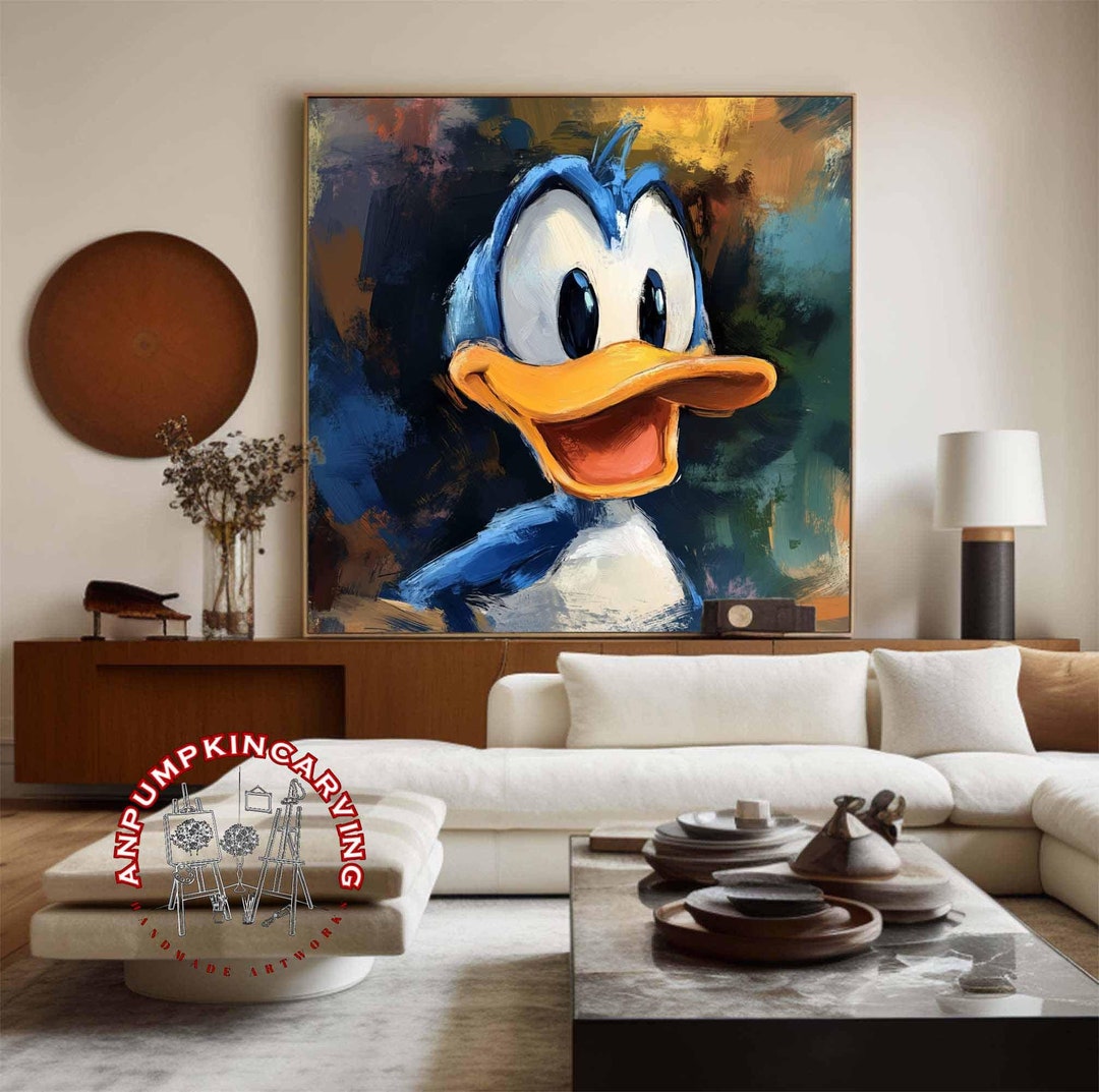Donald Duck Pop Art Canvas Graffiti Street Art Graffiti Textured ...