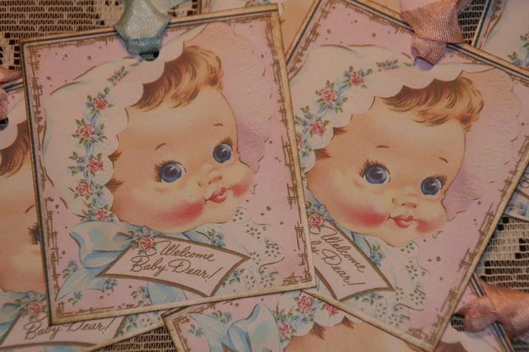Welcome Baby Dear Baby Shower Gift Tag or Baby Shower Favor Tag - Etsy