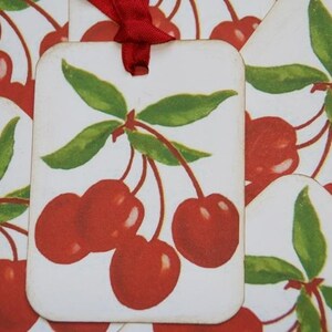 Fresh Picked Cherries Gift Tags - Etsy