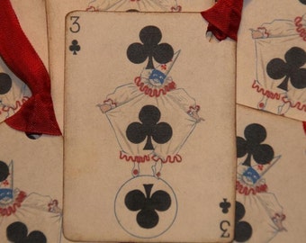 Vintage Duck Playing Card Gift Tags | Etsy