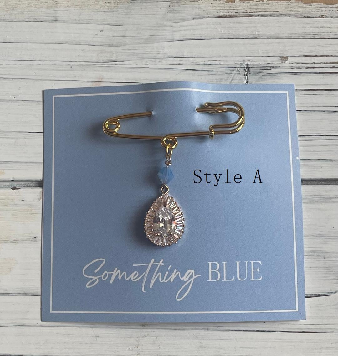 Something Blue Pins for Bride, Something Blue Pin, Gift for Bride ...