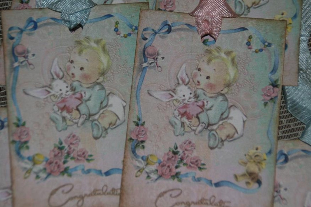 Baby Congratulations Gift, Baby Shower Tags - Etsy