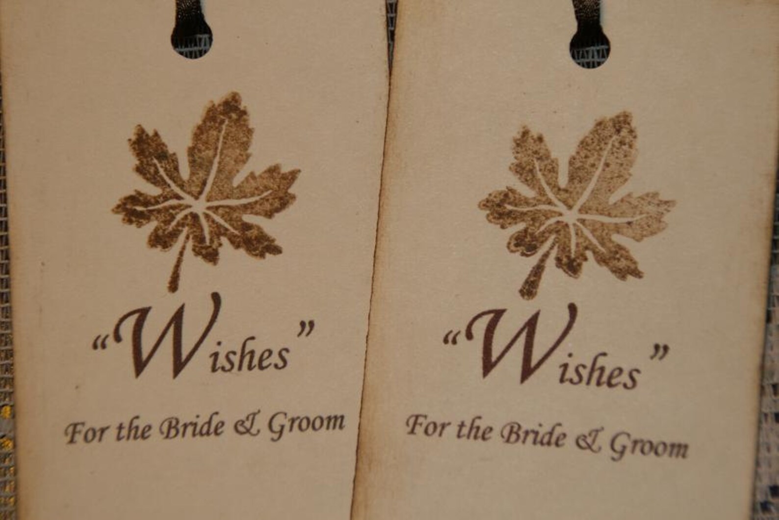 100 Fall Wedding Wish Tree Tags-wedding Wish Cards - Etsy