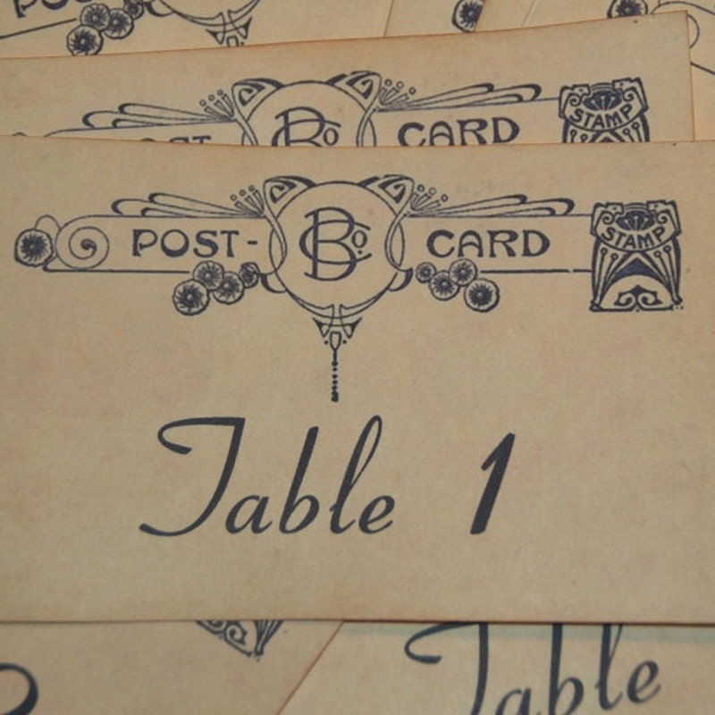 Vintage Table Number - Etsy