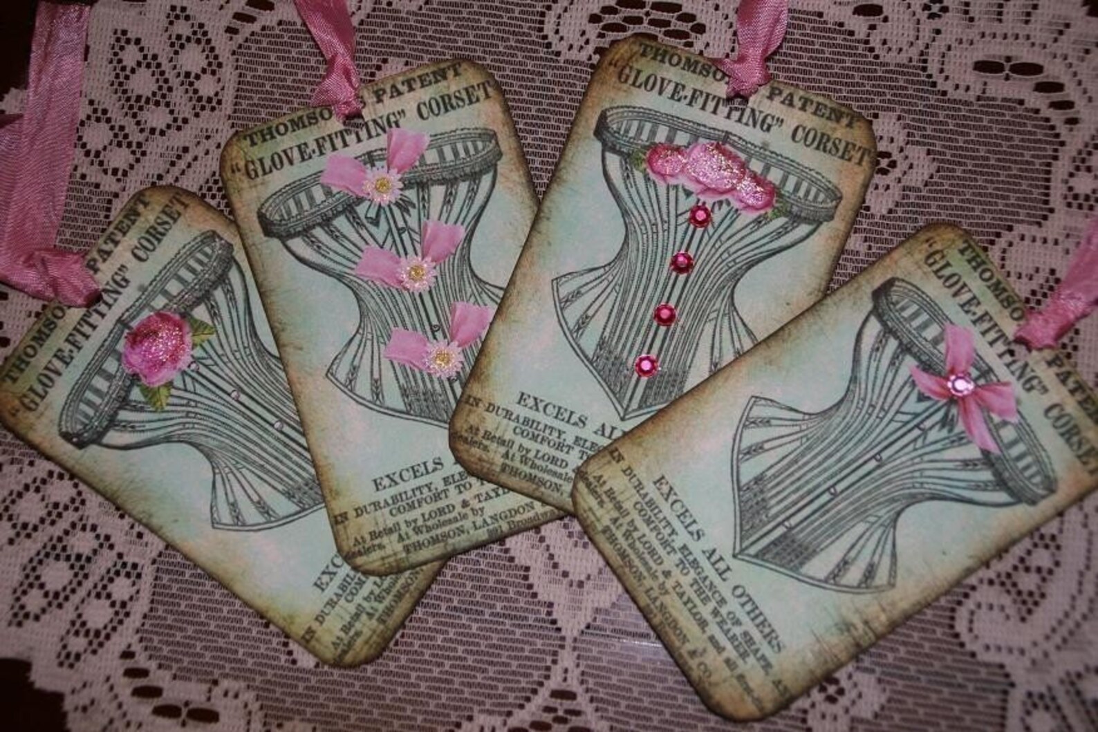 Corset Gift Tags Bridesmaid Tags Bachelorette Party Tags - Etsy