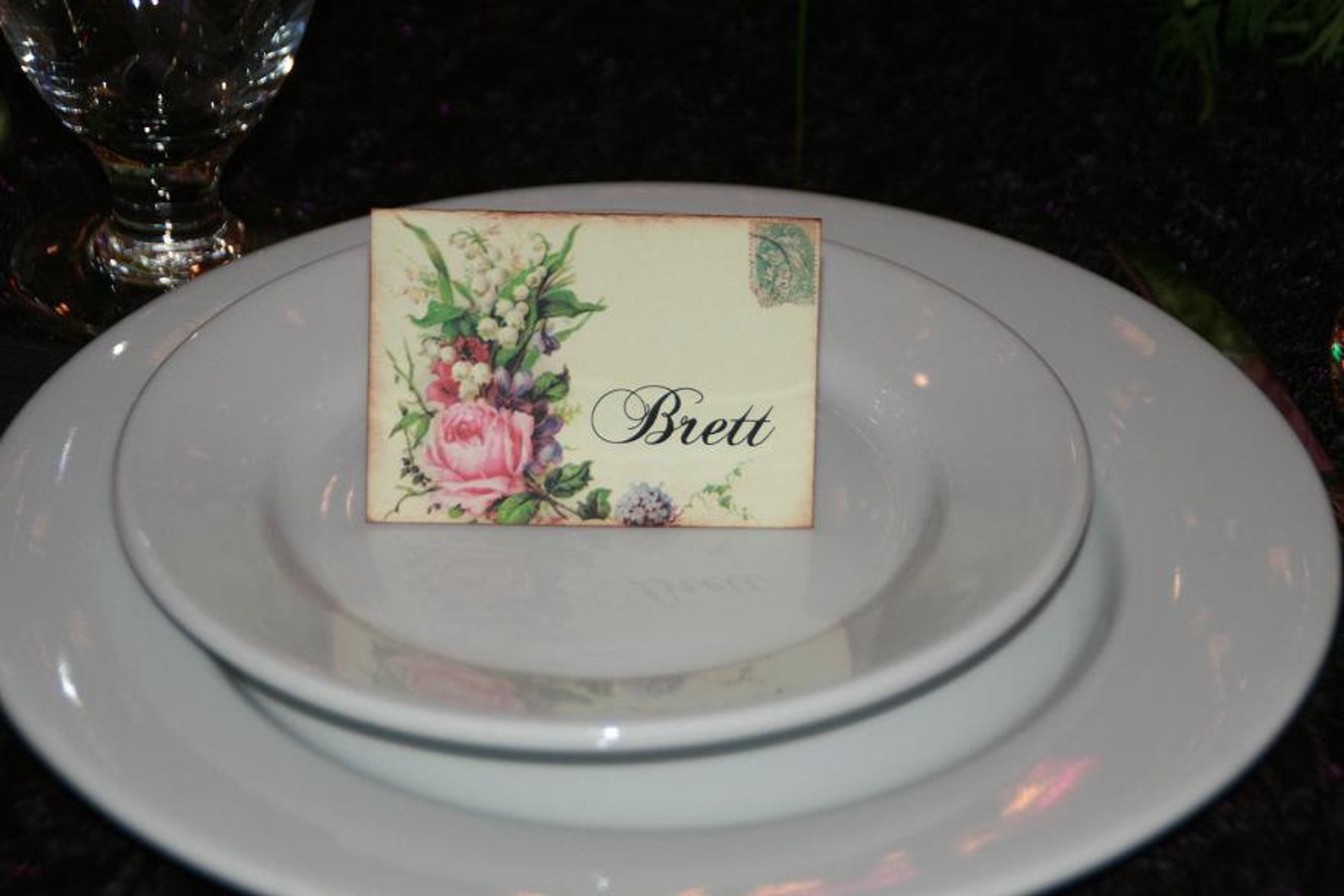 Wedding Place Cards, Vintage Paris Post Cards Placecards, Escort Cards ...