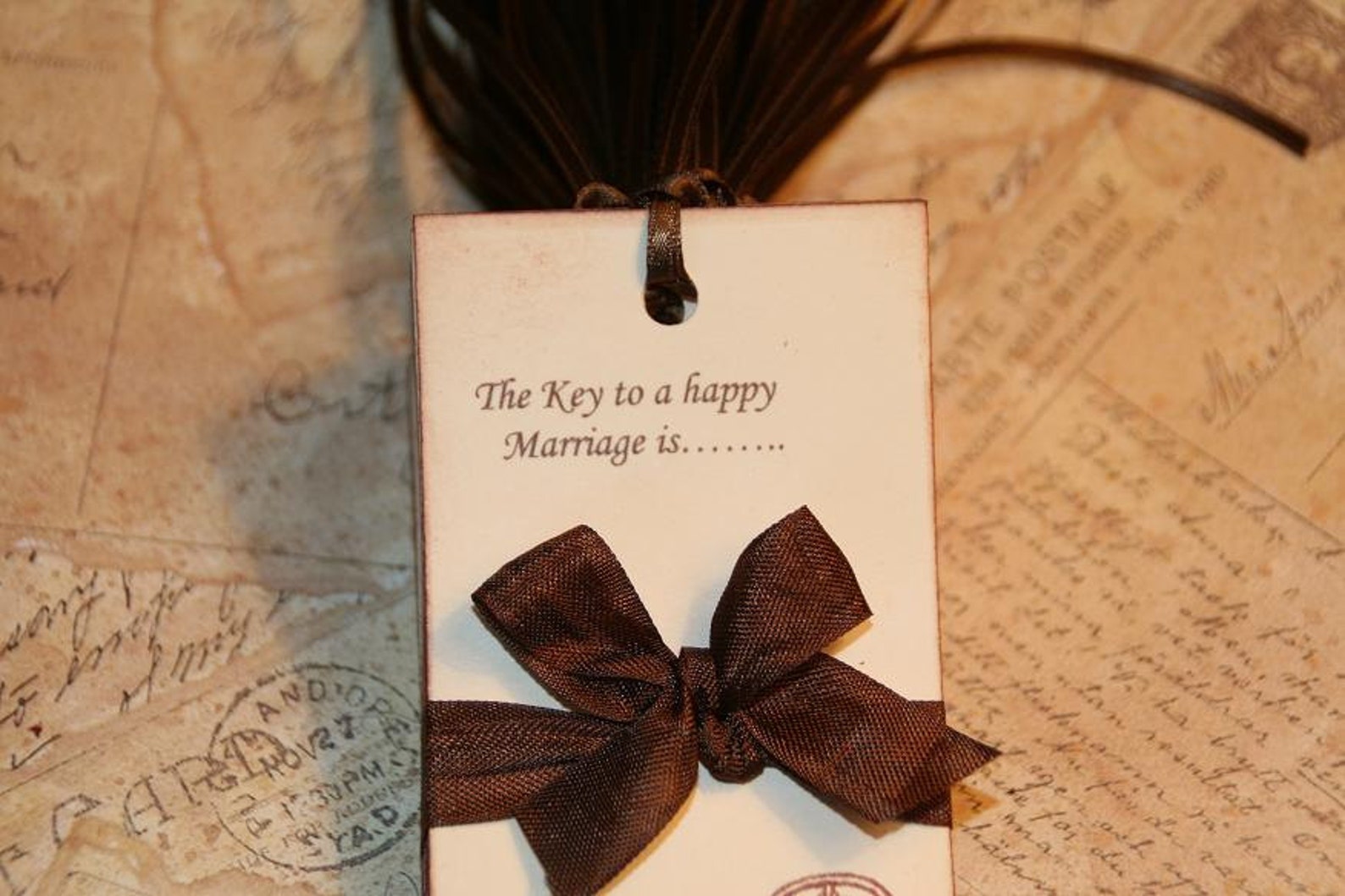 Wish Tags Wedding Wish Tree Tags the Key to a Happy Marriage - Etsy