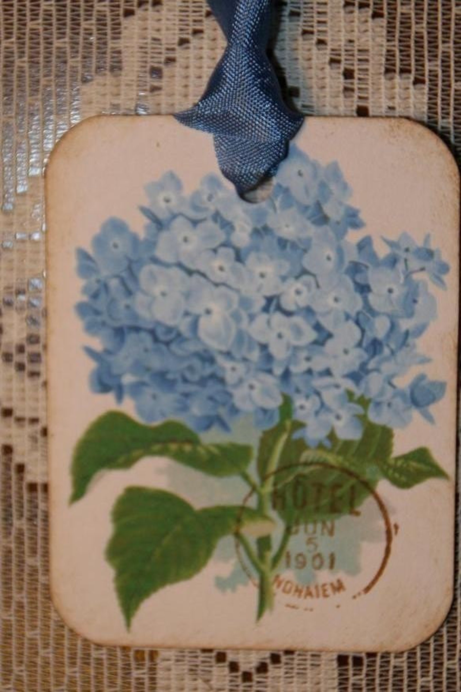 Blue Hydrangea Gift Tags | Etsy