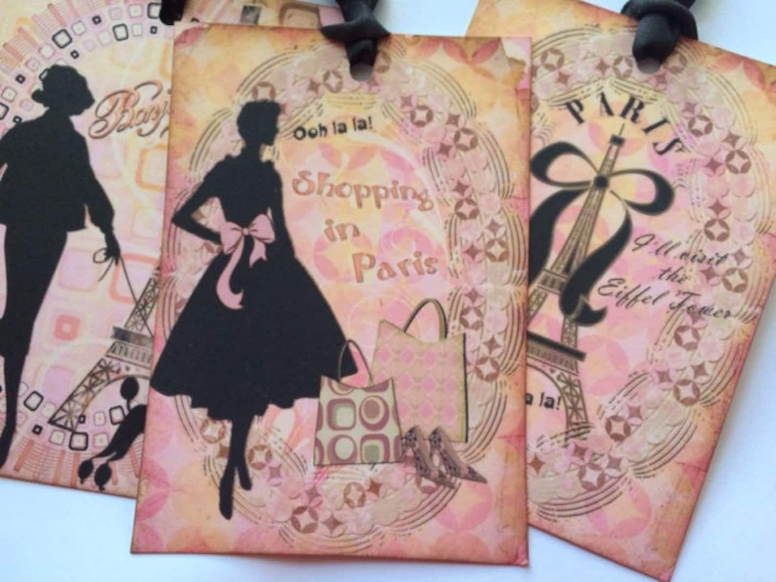 Paris Gift Tags - Etsy