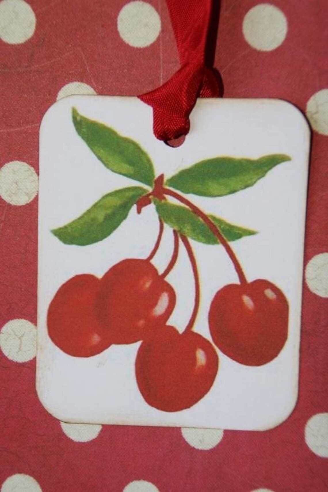 Fresh Picked Cherries Gift Tags - Etsy