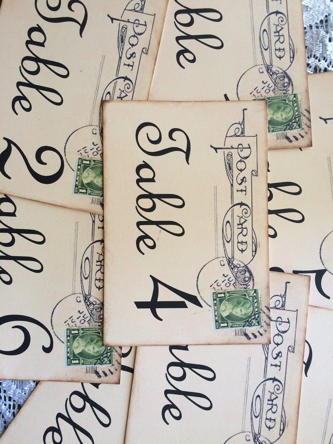 Wedding Table Number Cards Canada Wedding Vintage Postcard | Etsy