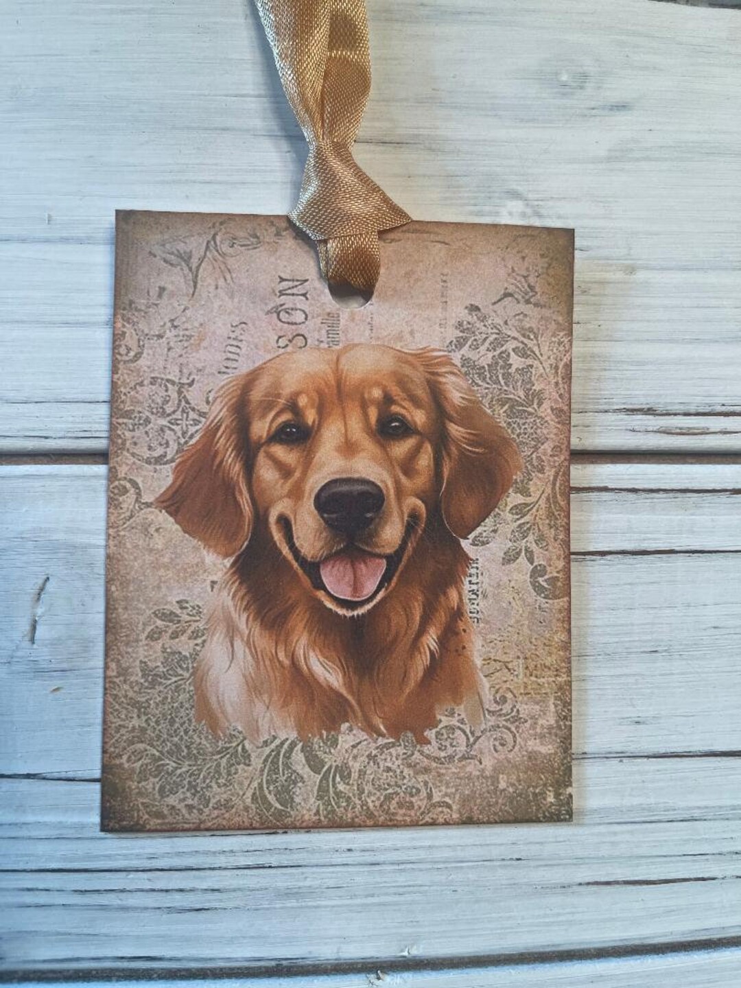 Golden Labrador Retriever Gift Tags, Labrador Retriever Dog, - Etsy