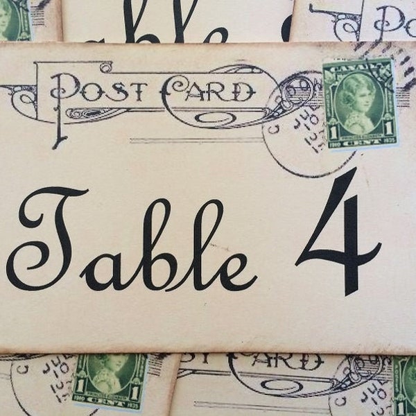 Table Number Stamps - Etsy