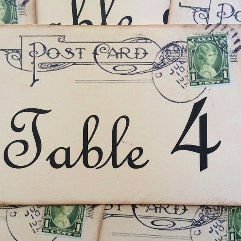 Table Number Stamps - Etsy