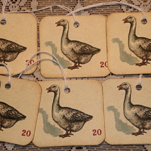 Vintage Duck Playing Card Gift Tags - Etsy