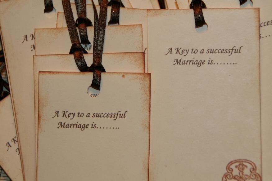 Wedding Wish Tree Tags, A Key to a Successful Marriage Is, Quantity 50 ...
