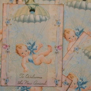 Baby Shower Favor or Gift Tags - to Welcome the New Arrival Gift Tags ...