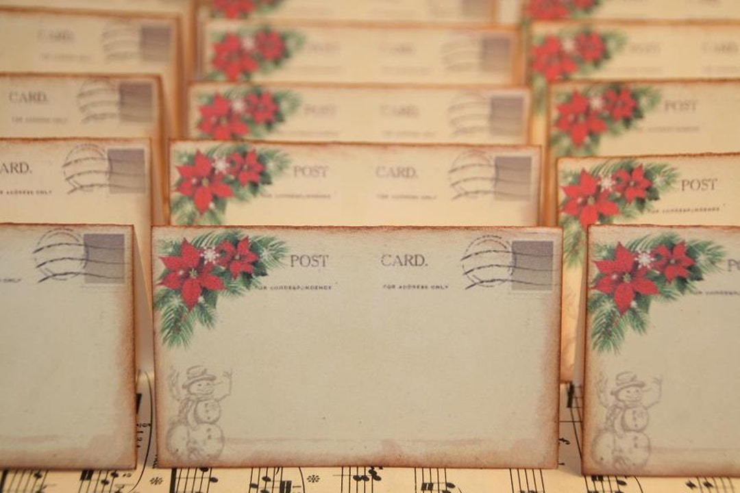 Christmas Place Cards, Christmas Table Place Cards, Christmas ...