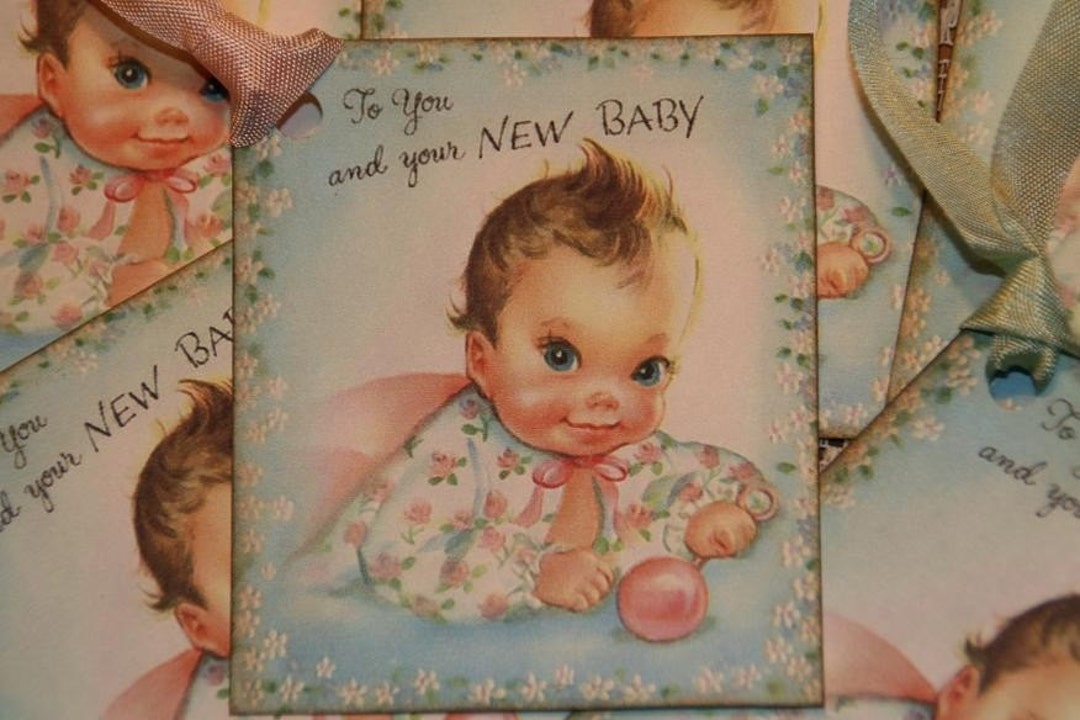 For the New Baby Gift Tags Baby Shower Favor Tags - Etsy