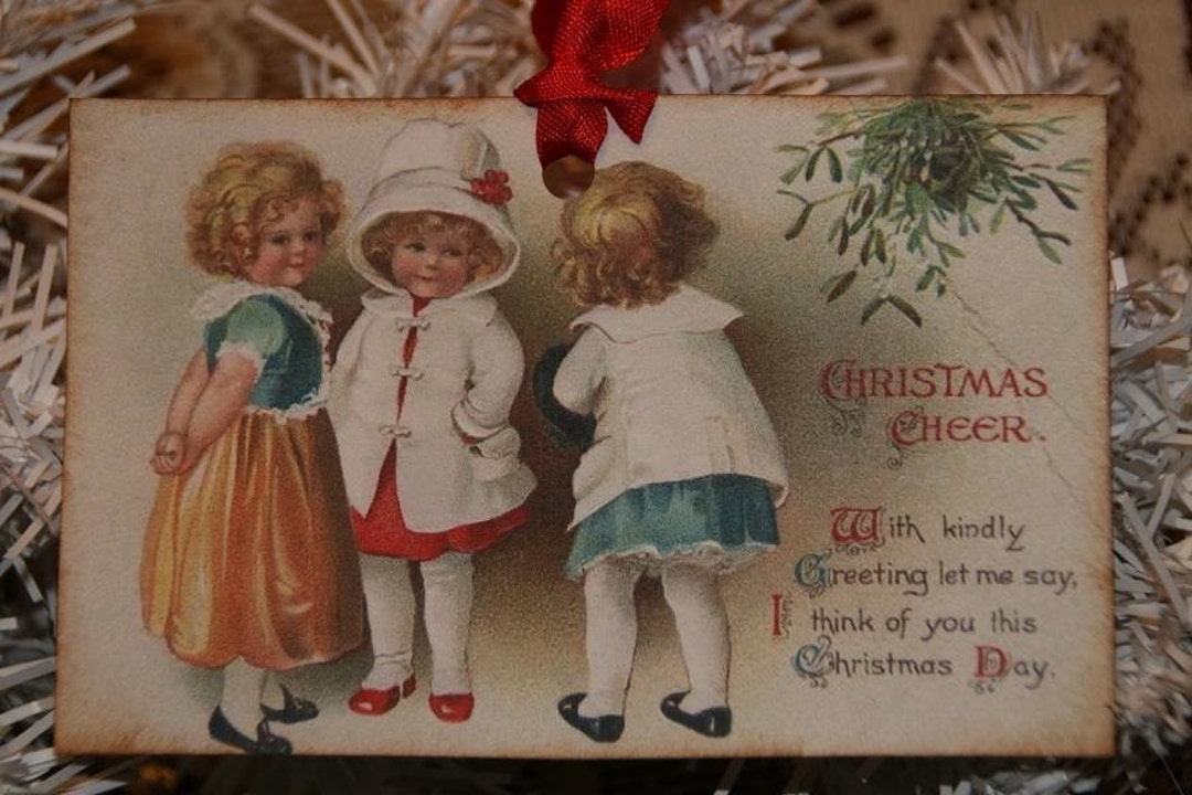 Best Friends or Sisters Christmas Cheer Gift Tags - Etsy