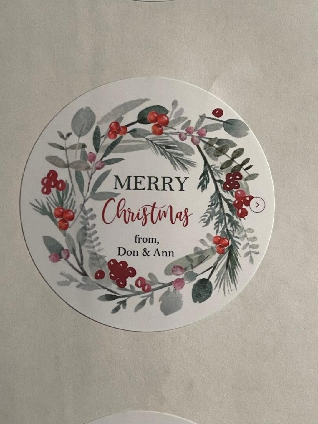 Christmas Labels, Merry Christmas Stickers, Personalized Christmas ...