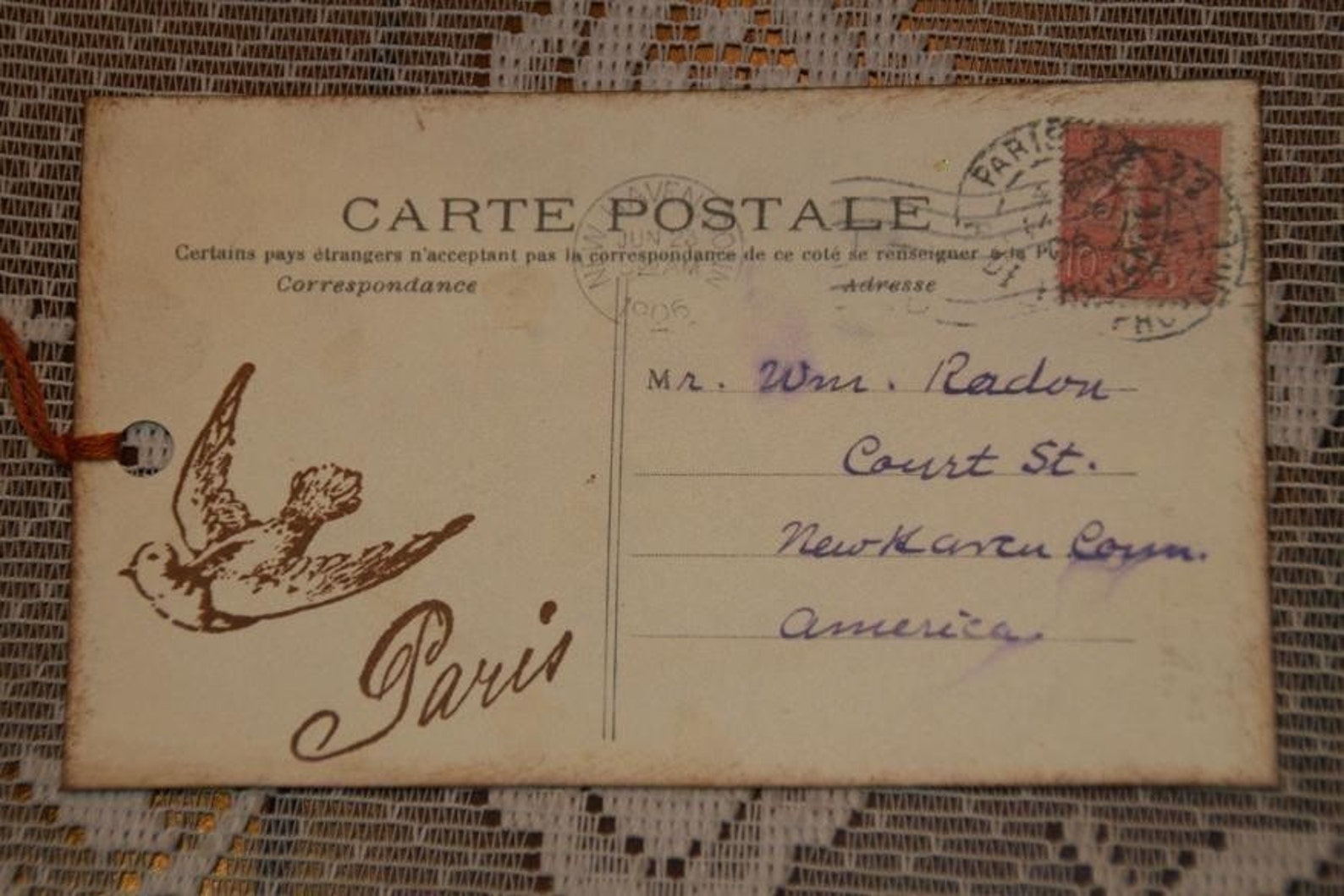 Paris French Carte Postale Vintage Post Card Hang Gift Tags - Etsy