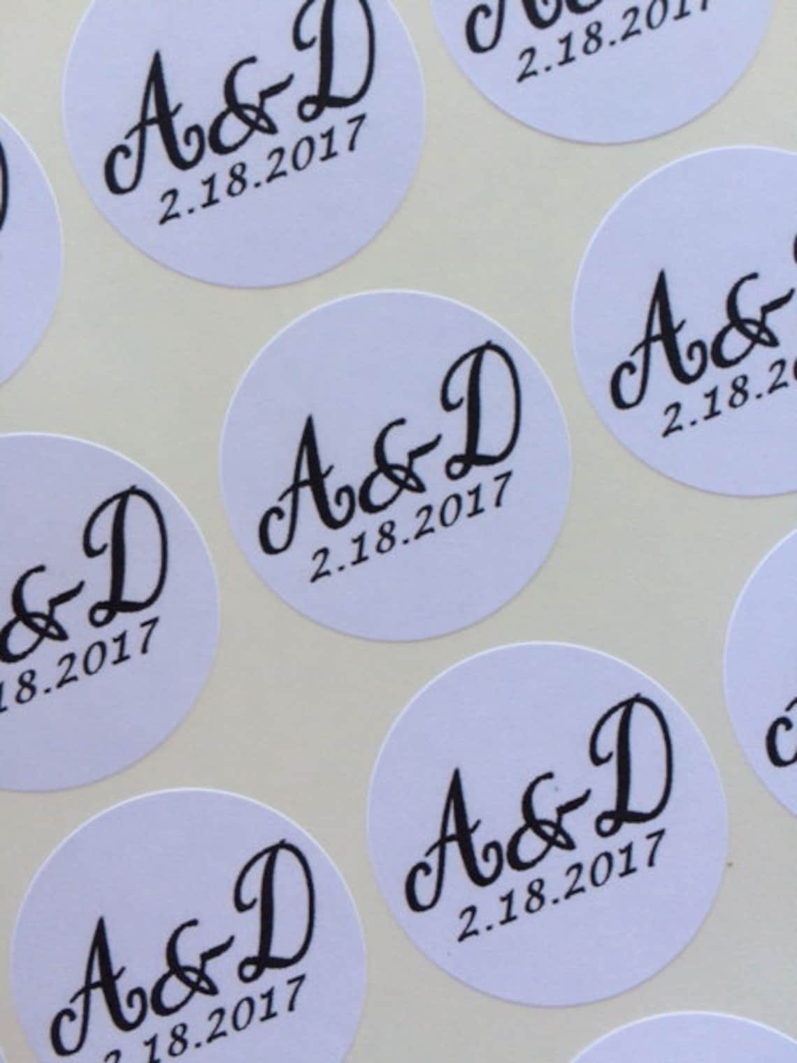 Personalized Wedding Stickers Wedding Favors Labels Custom - Etsy