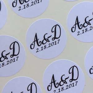 Personalized Wedding Stickers, Wedding Favors Labels, Custom Labels, 1 ...